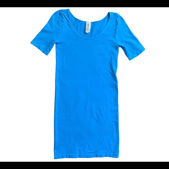 Nikibiki | Dresses | Nikibiki Bright Turquoise Blue Bodycon Mini Dress ...
